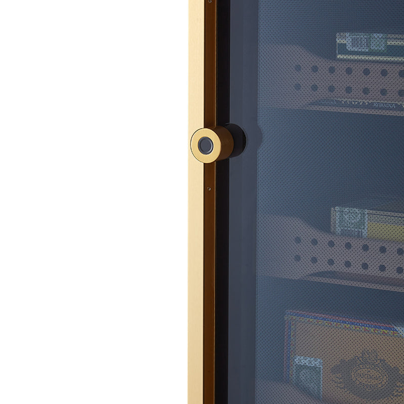 Afidano 1200 Count Cigar Humidor Cabinet Exterior in Steel, Temperatur